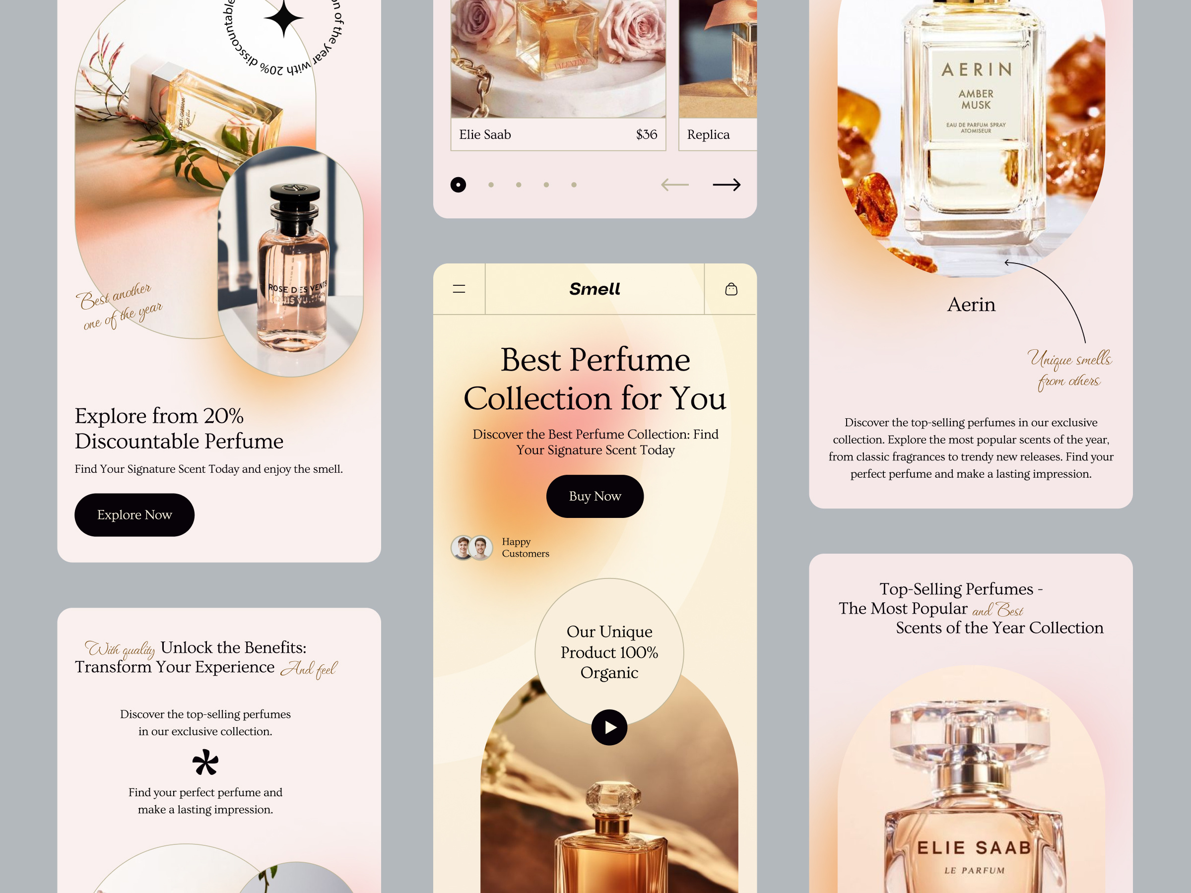 Perfume Ecommerce Web Design by Saleh Ahmed on Dribbble