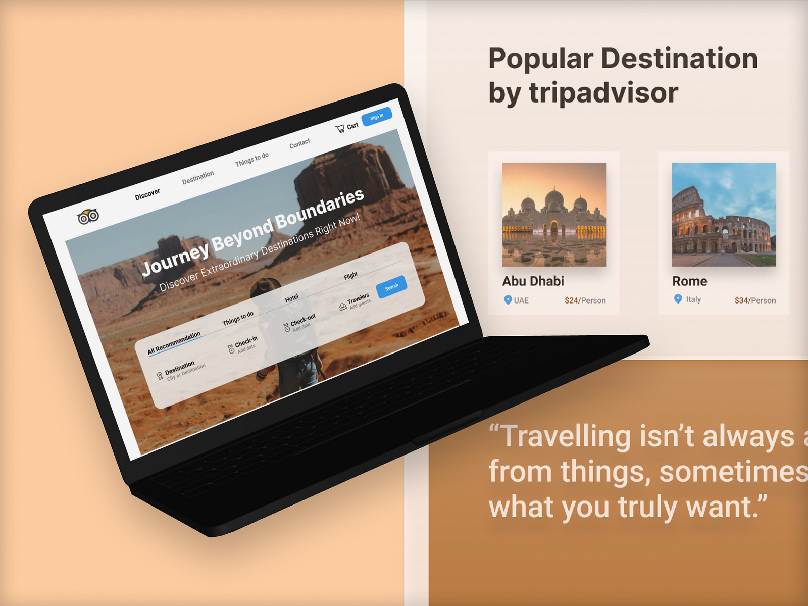 🌍 Introducing "TripAdvisor" Travel Landing Page by Neha on Dribbble