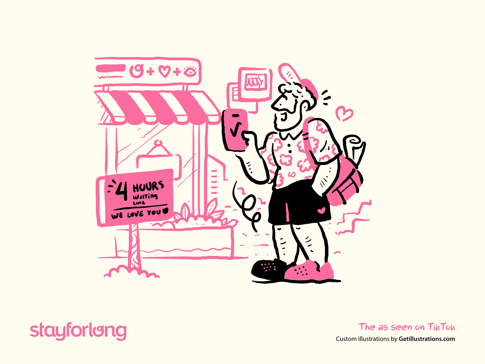 Stay For Long Custom illustrations by Getillustrations on Dribbble