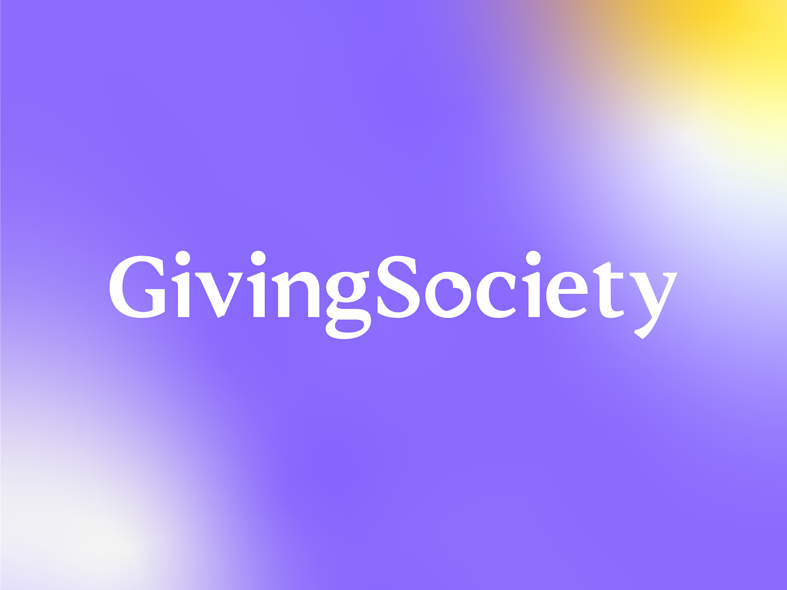 Giving Society 💜 Brand Identity by Petar Nikoloski | pnp.dsgn on Dribbble