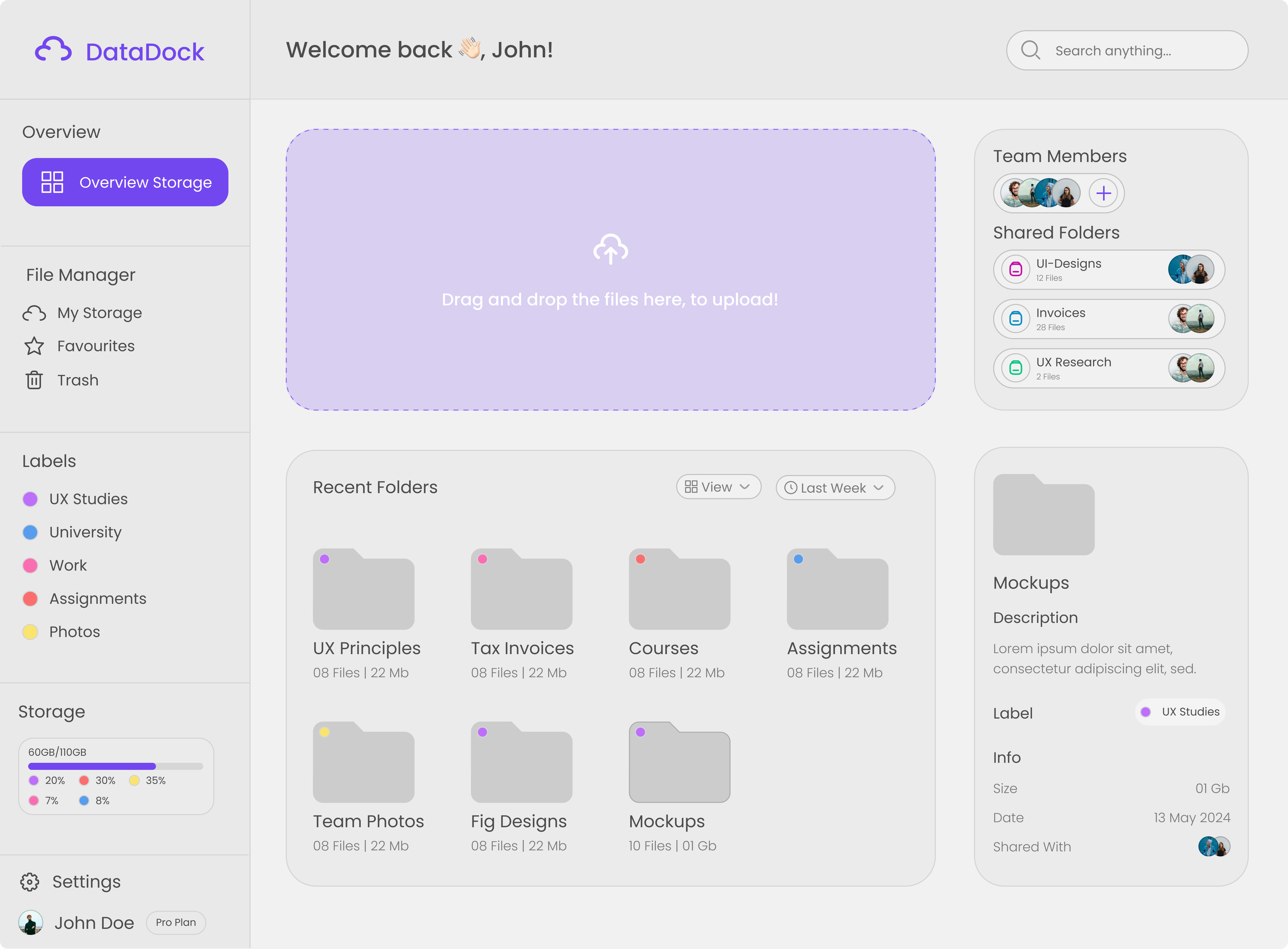 DataDock by Shreyas Pahune on Dribbble