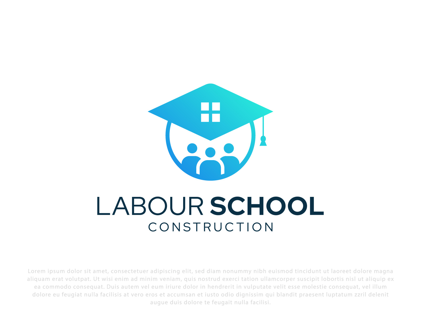 Education Logo -Graduation school Logo- Construction Logo design by ...