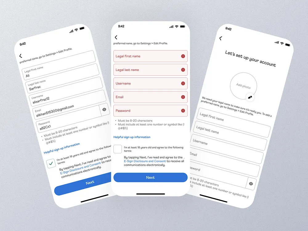 Account Setup UI designs, themes, templates and downloadable graphic ...