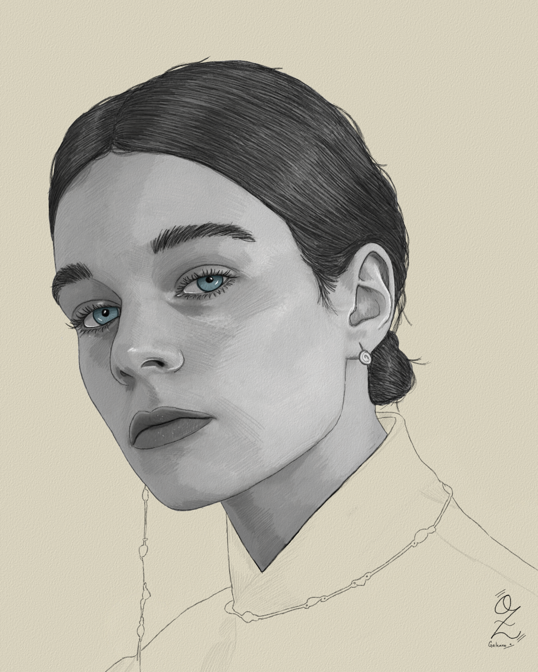 Model Portrait Sketch pt 2 by Oz Galeano on Dribbble