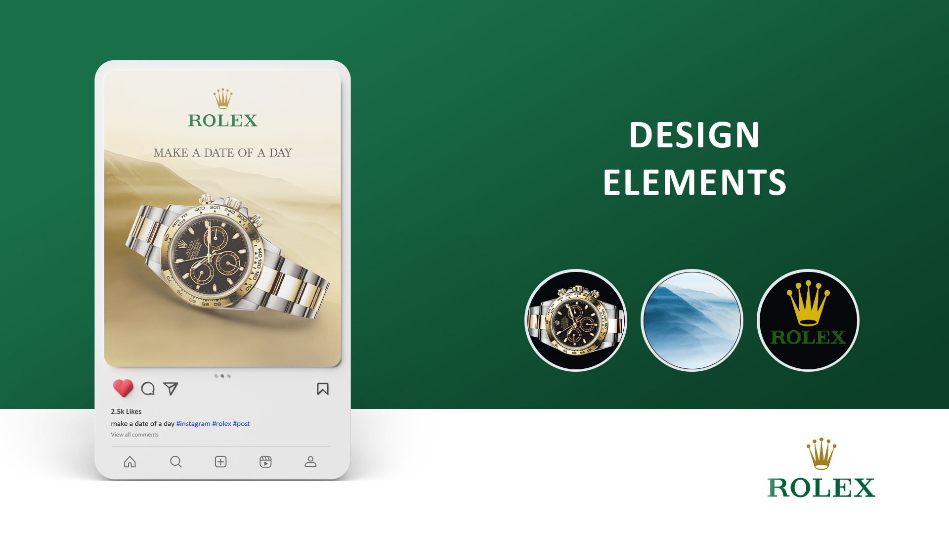 Rolex watches Social media promotional ads by HIMEL GFX on Dribbble