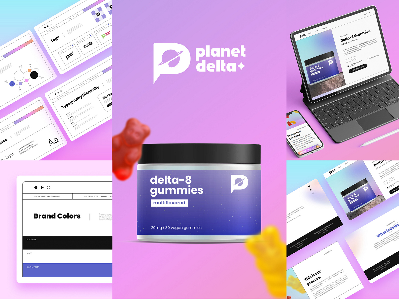 Delta 8 Branding Design by Retrospective Media on Dribbble