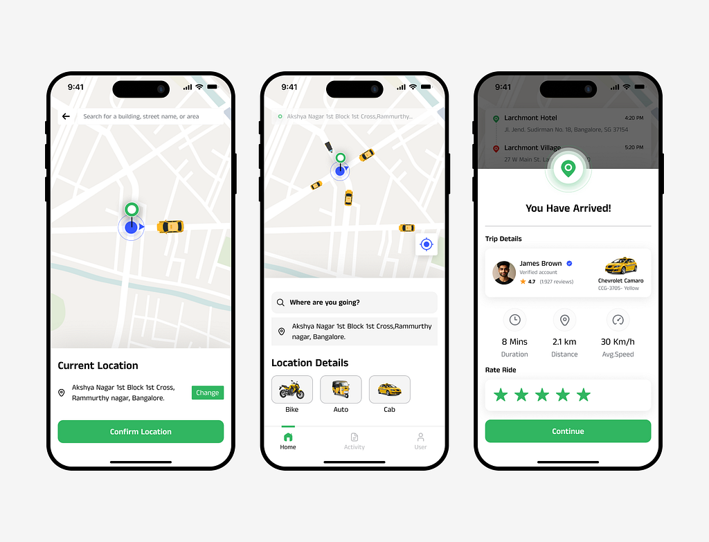 Ride Sharing Mobile App UI Kit by Bitrix Infotech Pvt Ltd on Dribbble