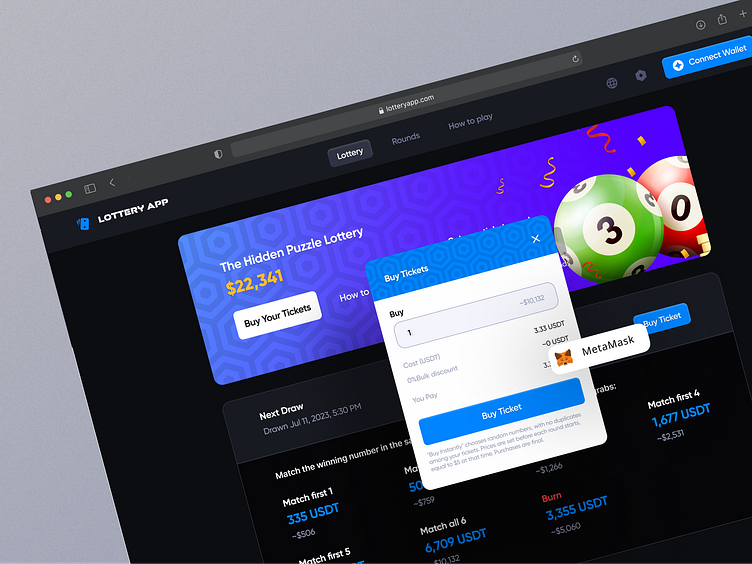 Lottery App Dashboard by Vinoth for NEXTAZY on Dribbble