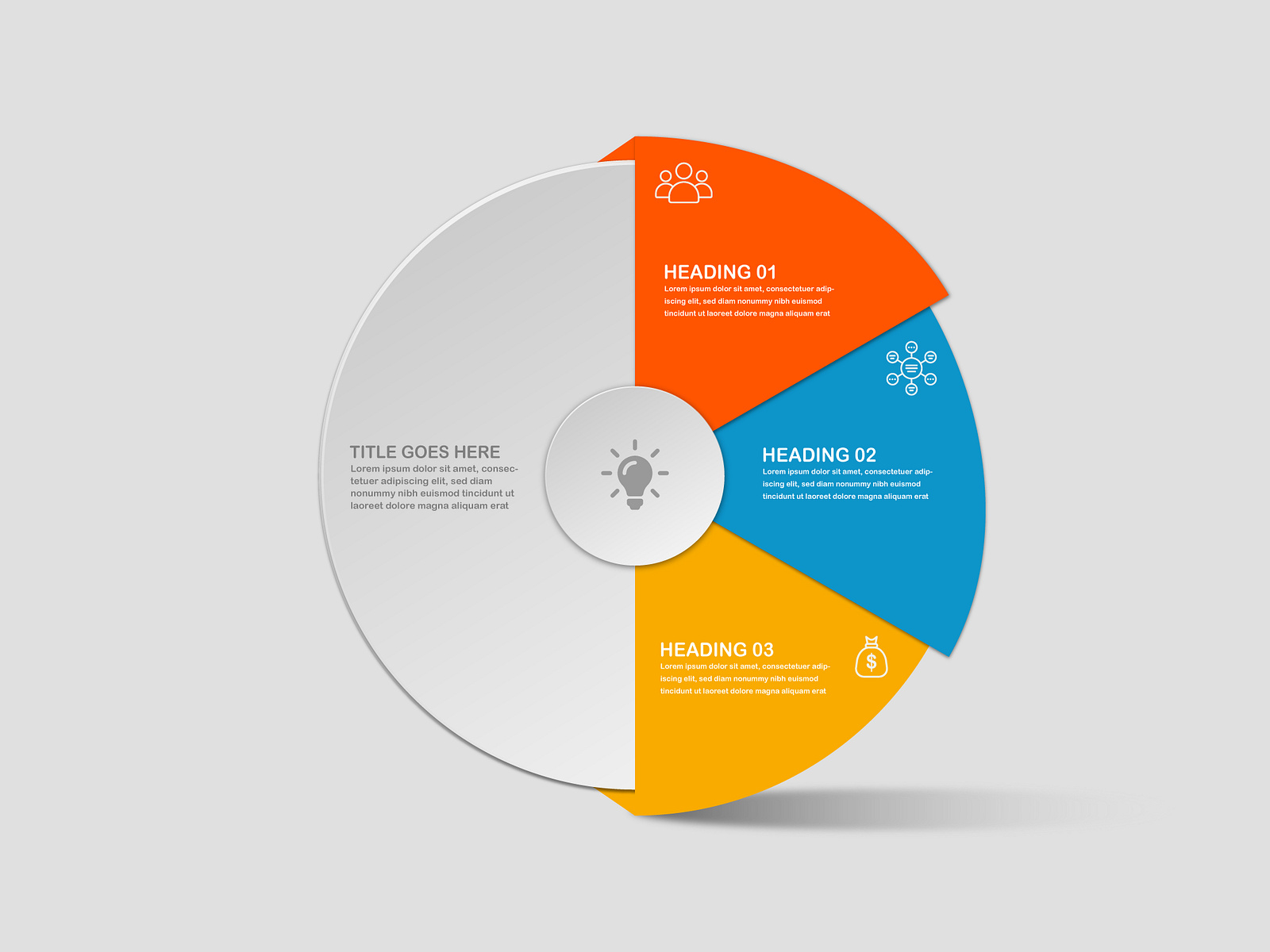 circle pie chart infographic by sadia ilyas on Dribbble