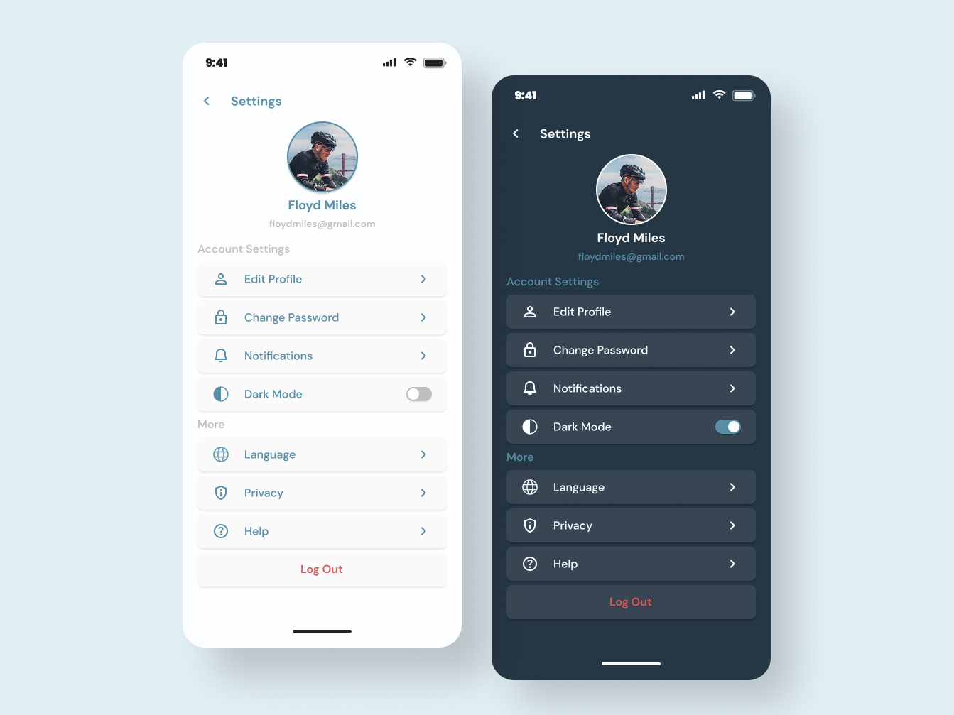 Dark Mode Profile UI Design by Annisa Salma on Dribbble