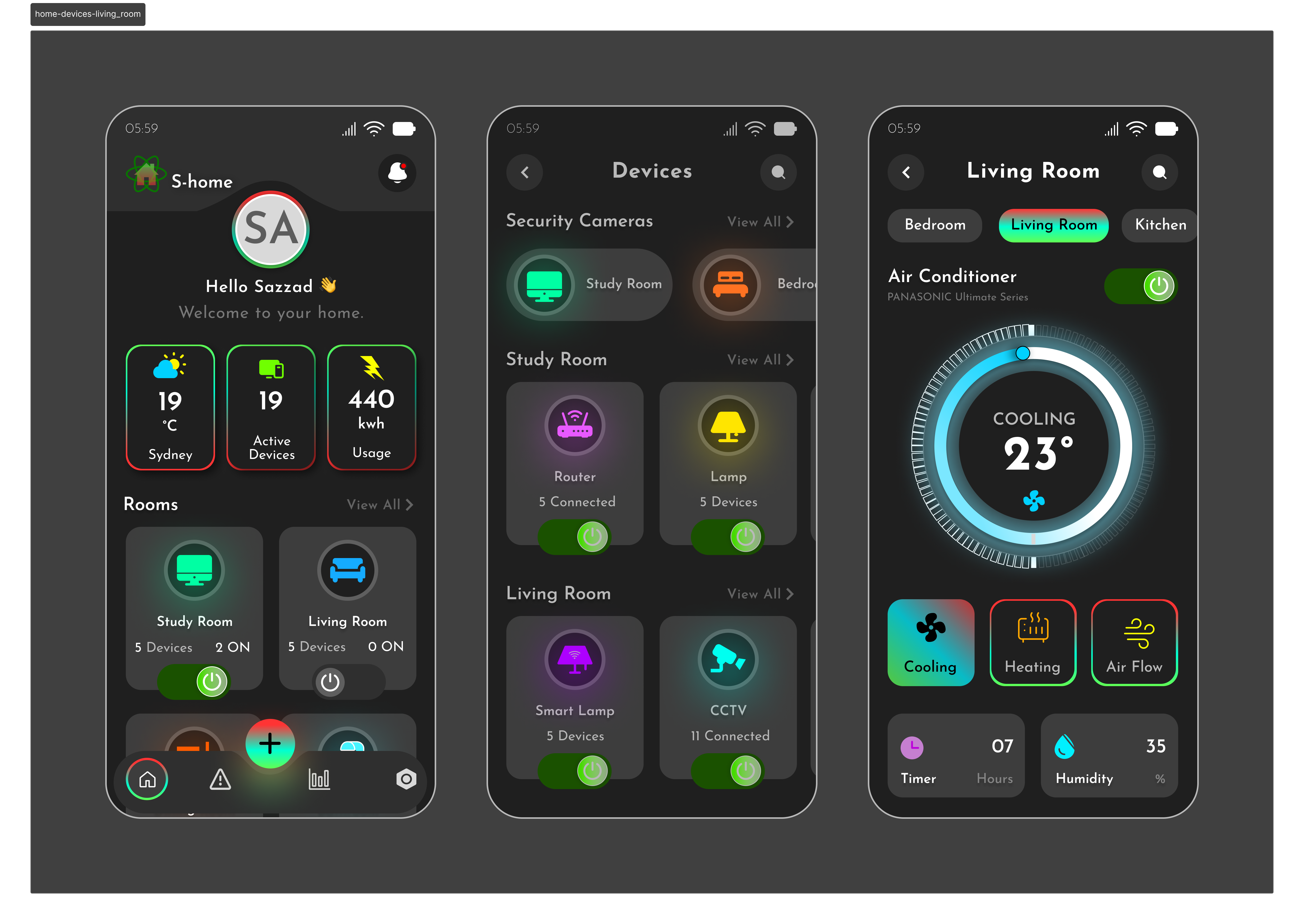 Smart-Home App UI Design by Sazzad ALI on Dribbble