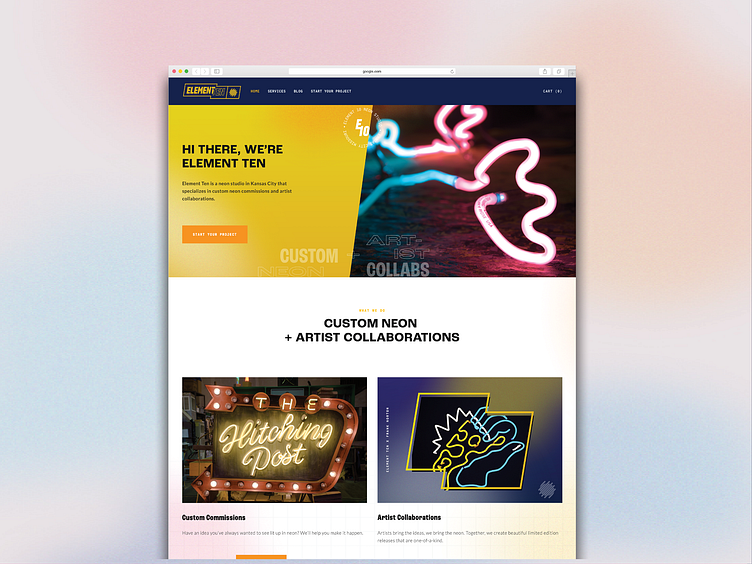 Element Ten // Branding, Website by Rachel Kampen Creative on Dribbble