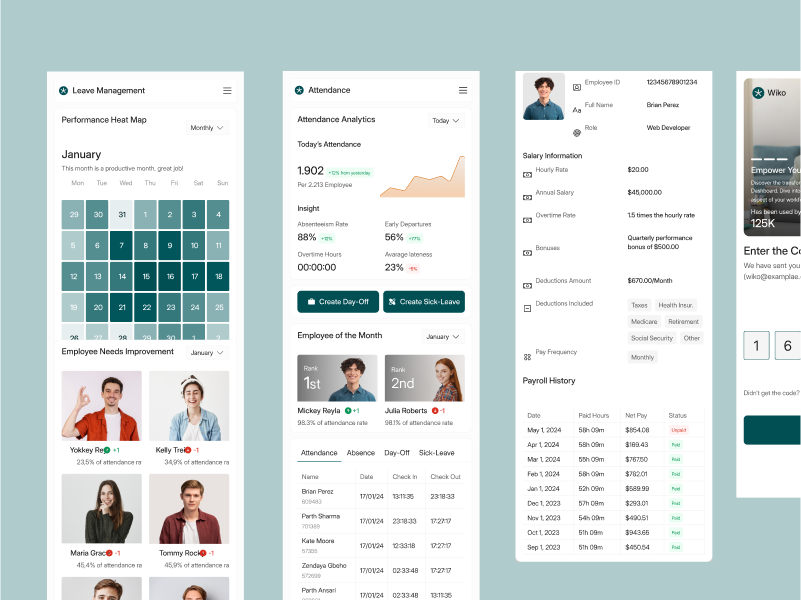 Browse thousands of Hr Dashboard UI images for design inspiration | Dribbble
