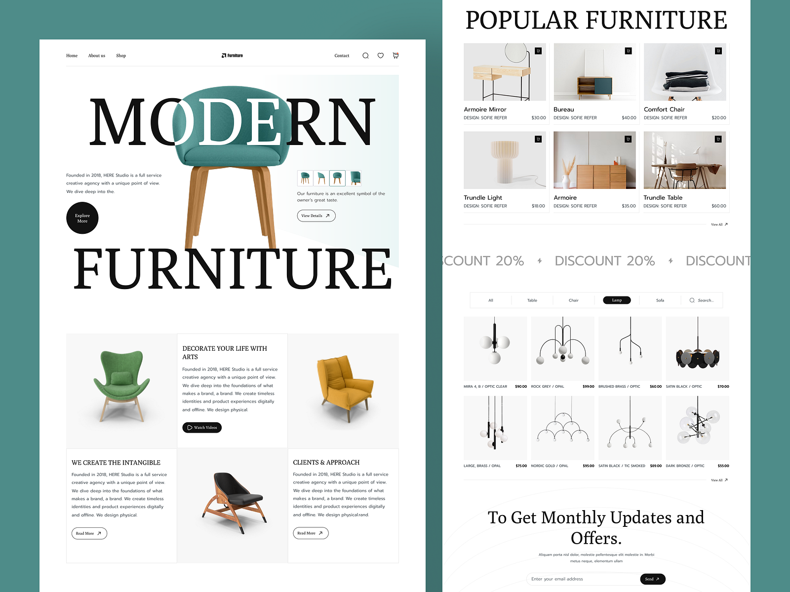 Furniture - Landing Page Design by Md Abdul kadir on Dribbble Furniture - Landing Page Design by Md Abdul kadir on Dribbble