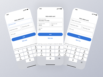 Card Info Mobile App Ui by UI Ants on Dribbble