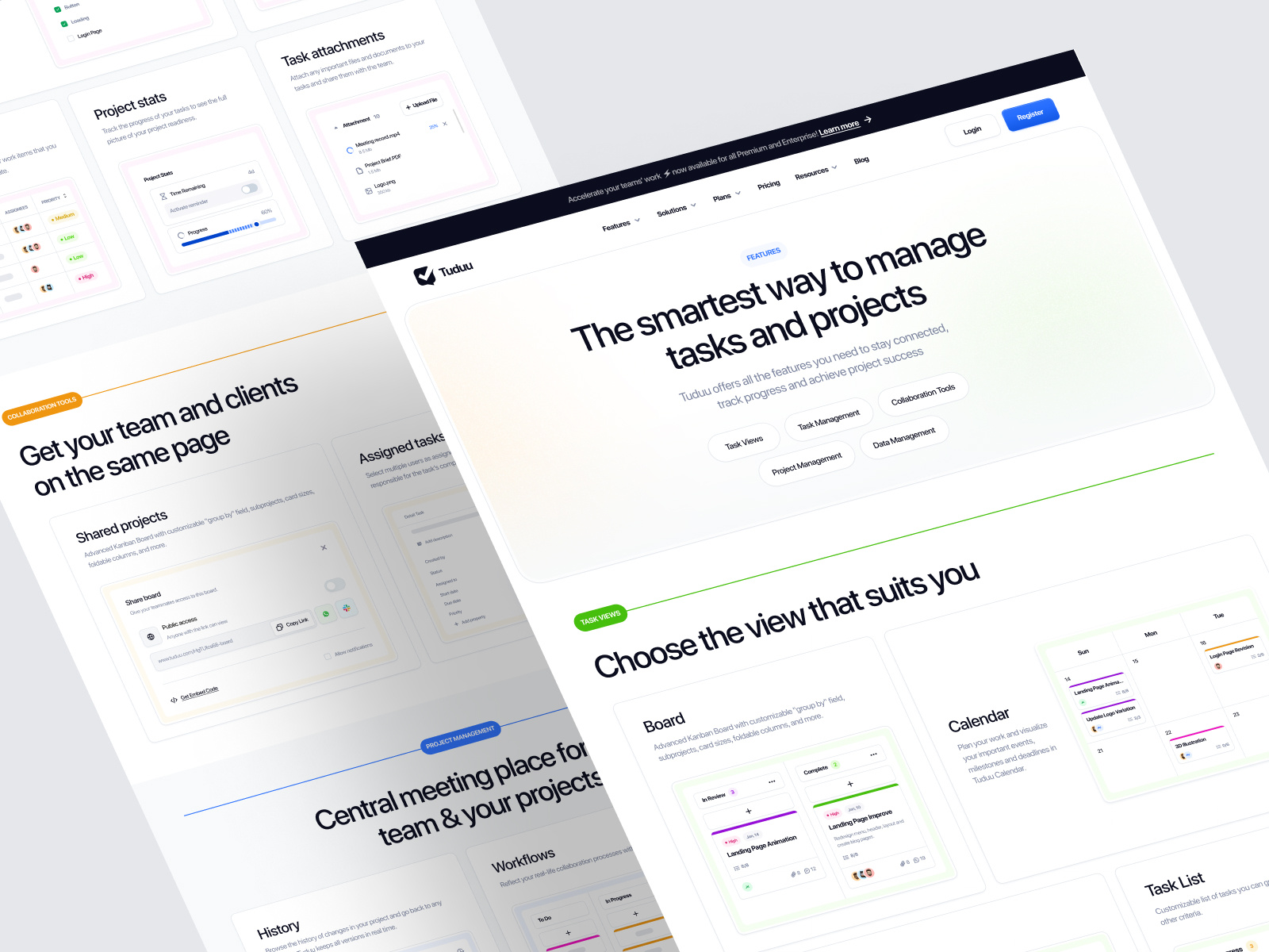 Tuduu - Features Page by Akmal⚡ for Pickolab Studio on Dribbble