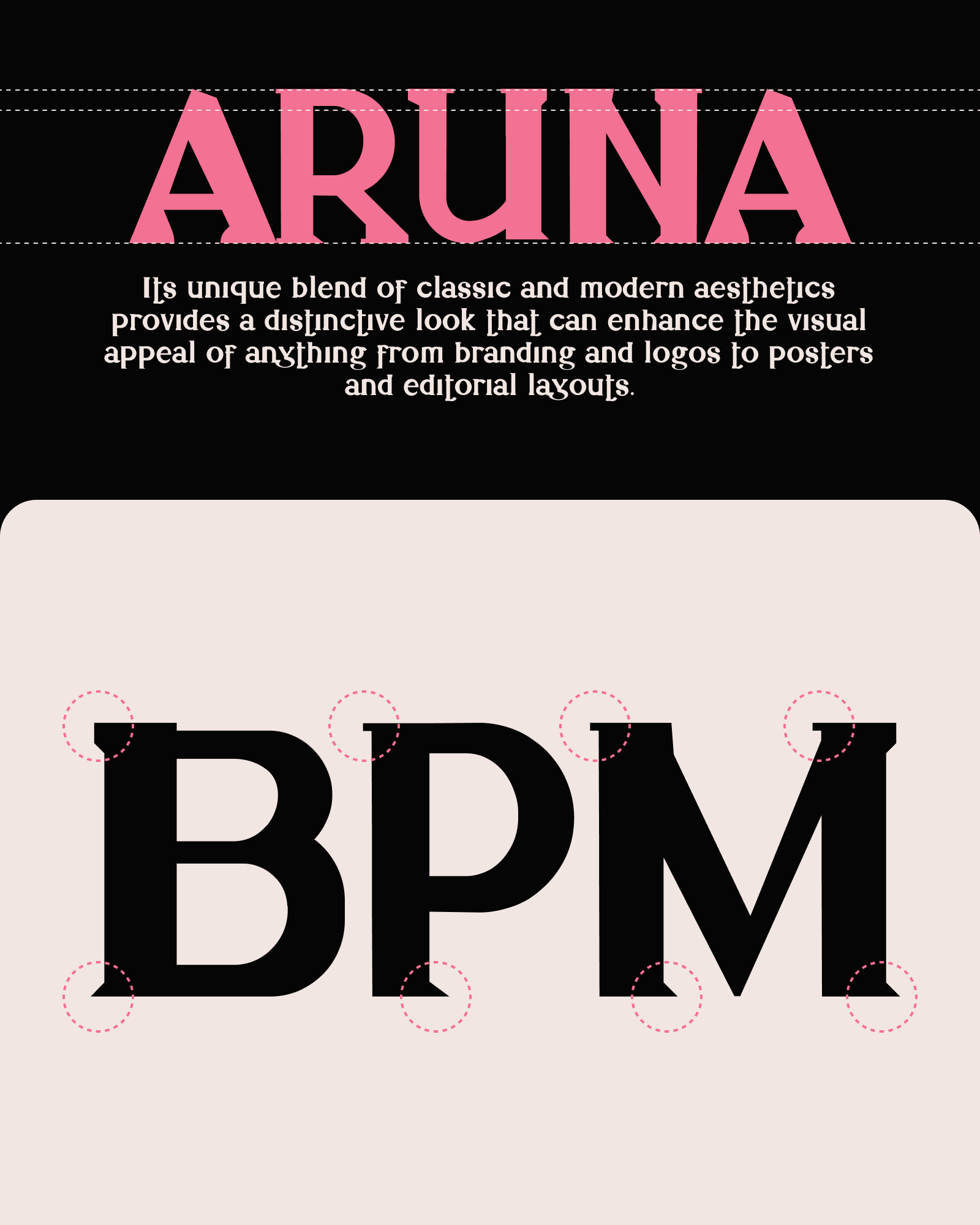 ARUNA TYPEFONT by Filato Studios on Dribbble
