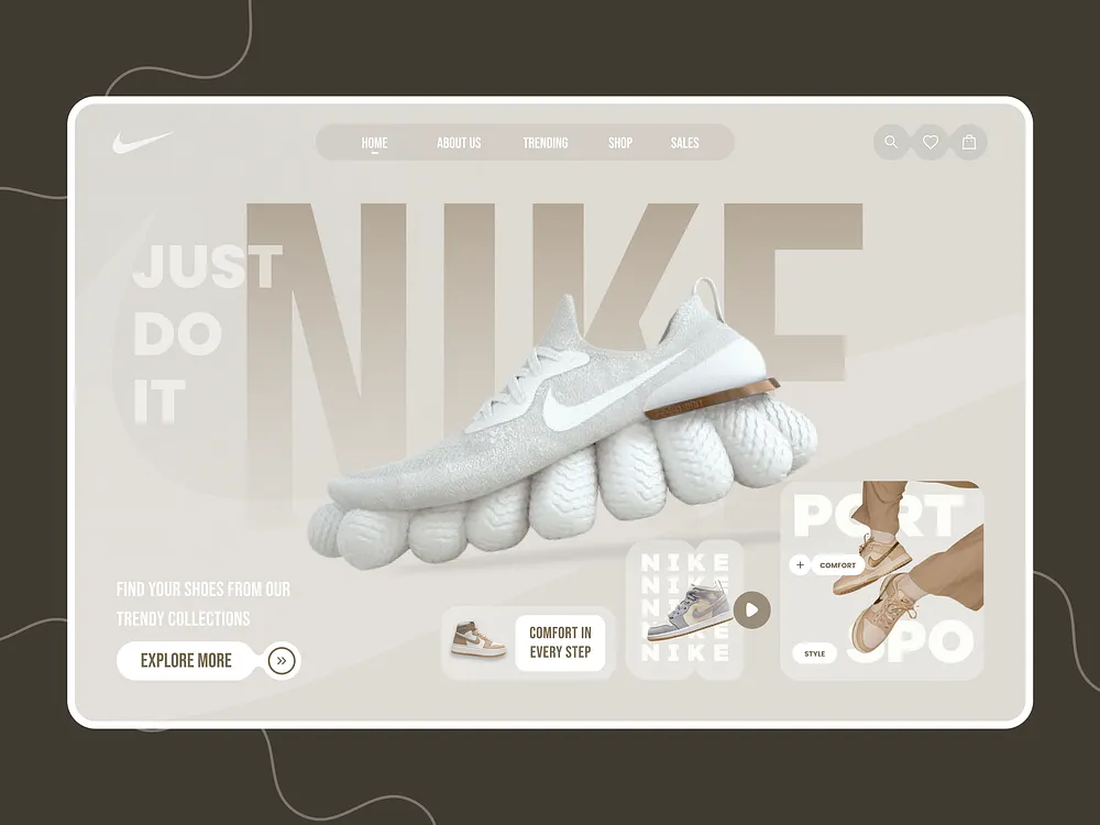 Nike Website designs, themes, templates and downloadable graphic ...