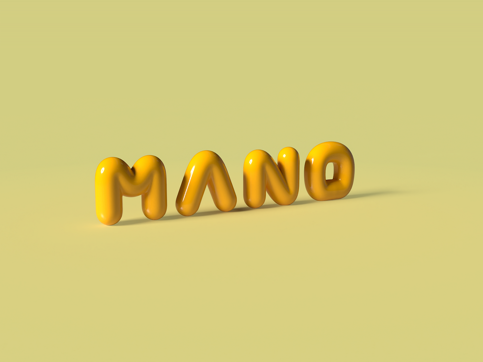 Name logo - 3d MANO by Manojkumar Muthukumar on Dribbble