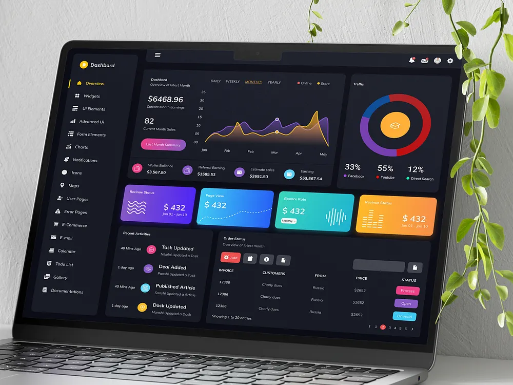 Dashboard UI Concept designs, themes, templates and downloadable ...