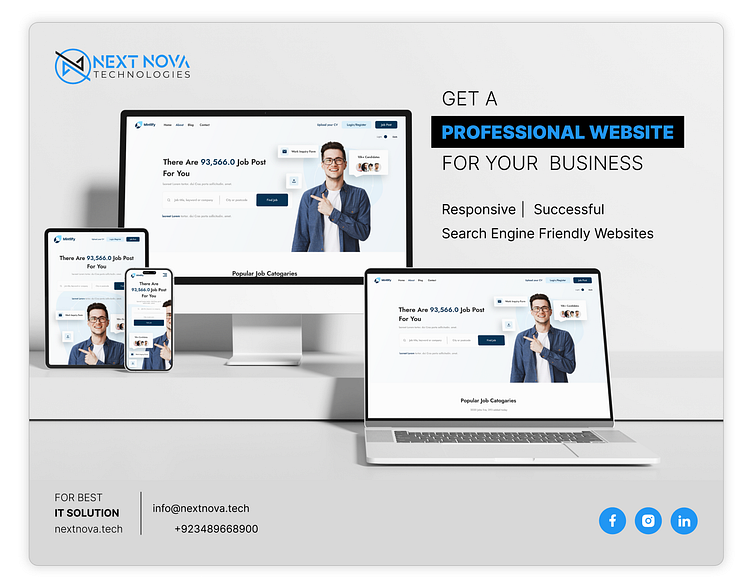 Figma Website Design by Next Nova Tech on Dribbble