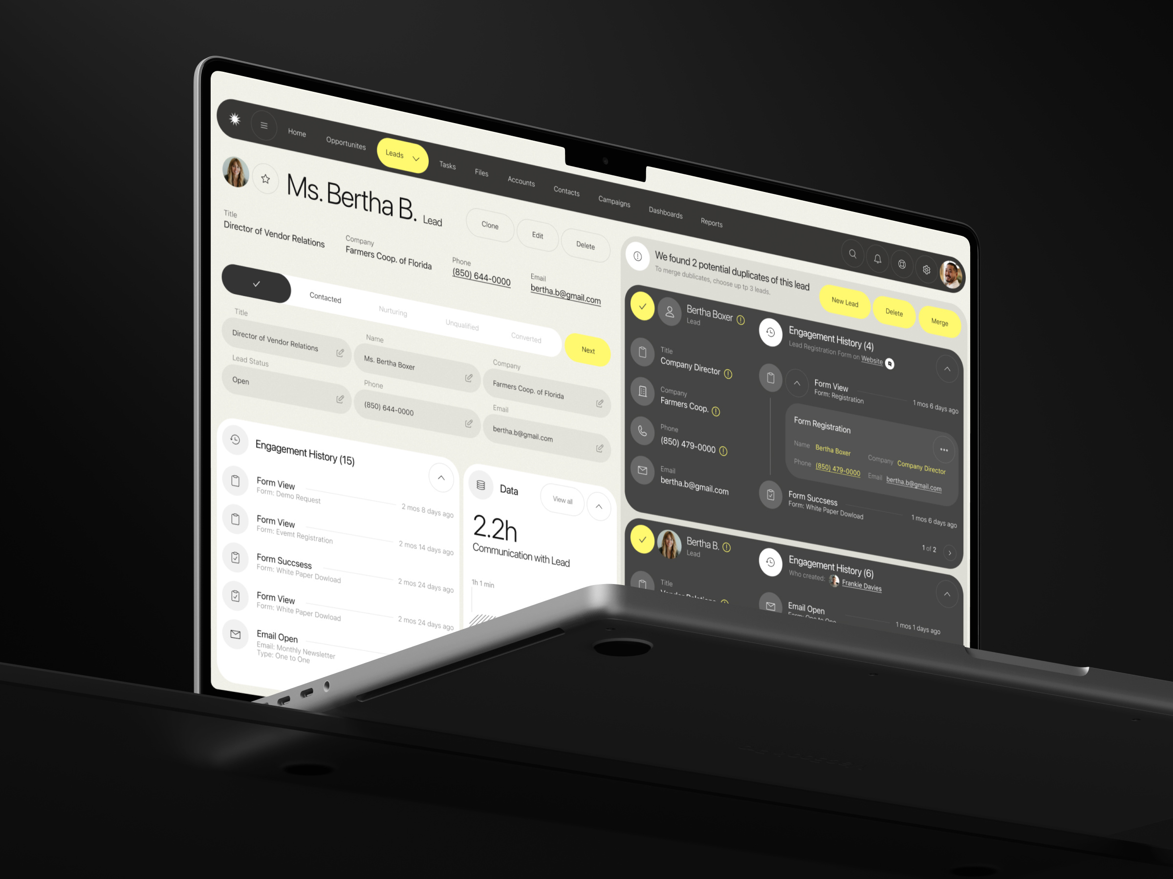 Salesforce CRM - AI Leads Management Dashboard by Jack L. for ...