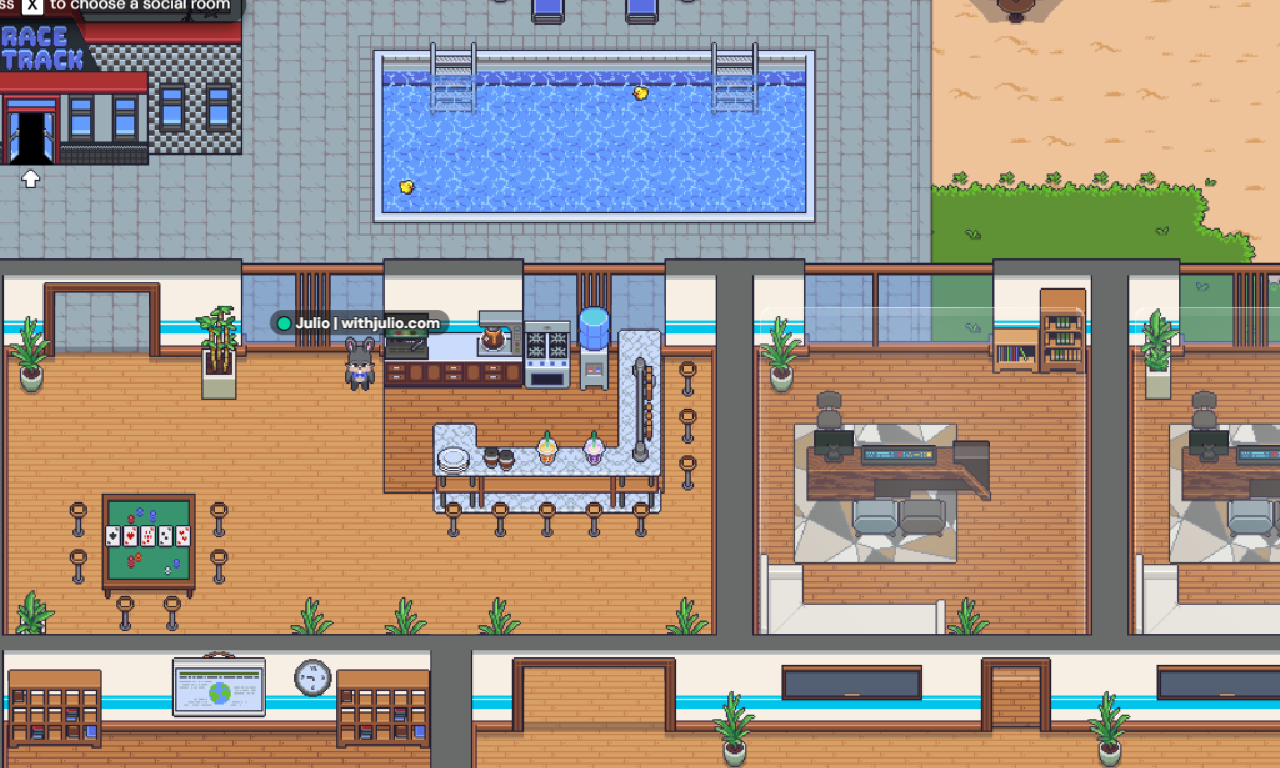 Gather Town Map Design - Simple Office by With Julio | withjulio.com on ...