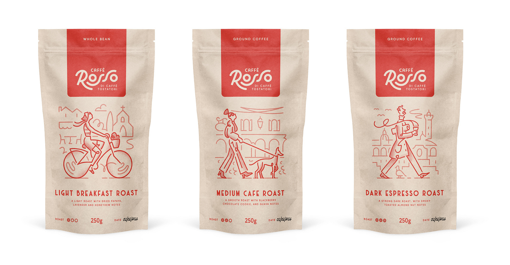 Caffè Rosso | Brand Illustrations 2 by Makers Company on Dribbble