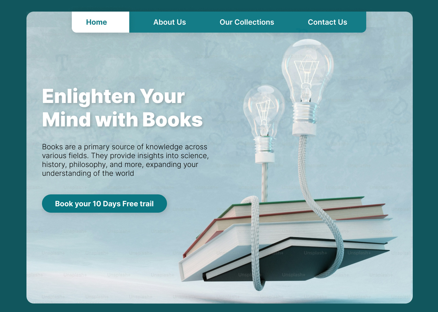 Book Landing Page by Viru Srivashtava on Dribbble