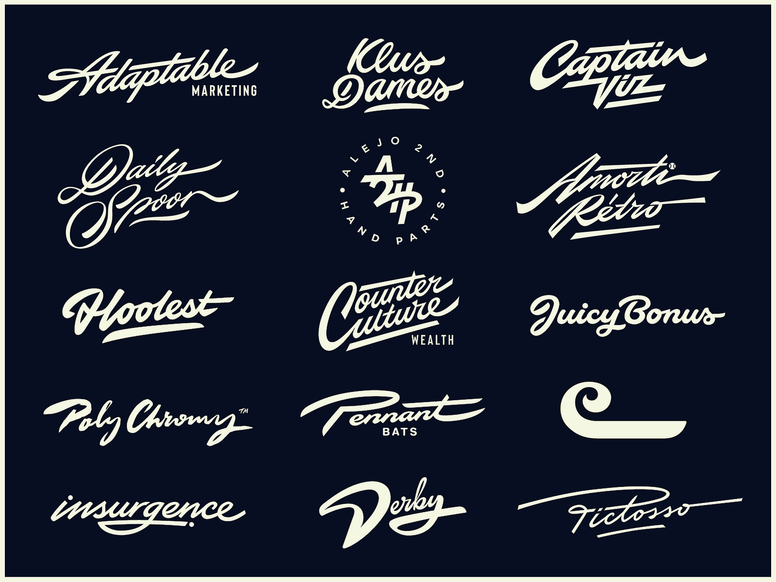Logo / lettering collection '24 by ForSureLetters on Dribbble