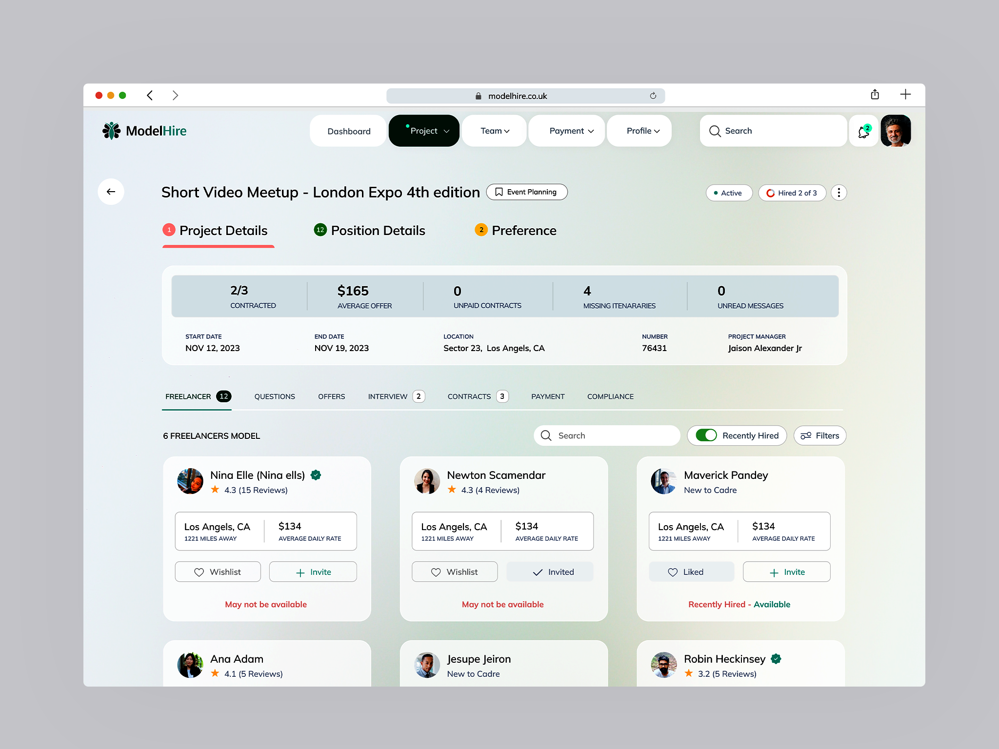 Agency Dashboard Design - Model Operation by Monodeep Samanta for ...