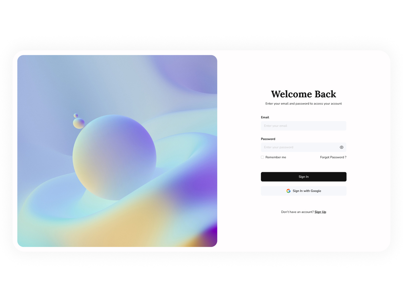 Login Page for Web by Foecht on Dribbble