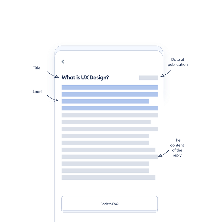 Expanded view of an FAQ card ui by Kiko Pastor on Dribbble