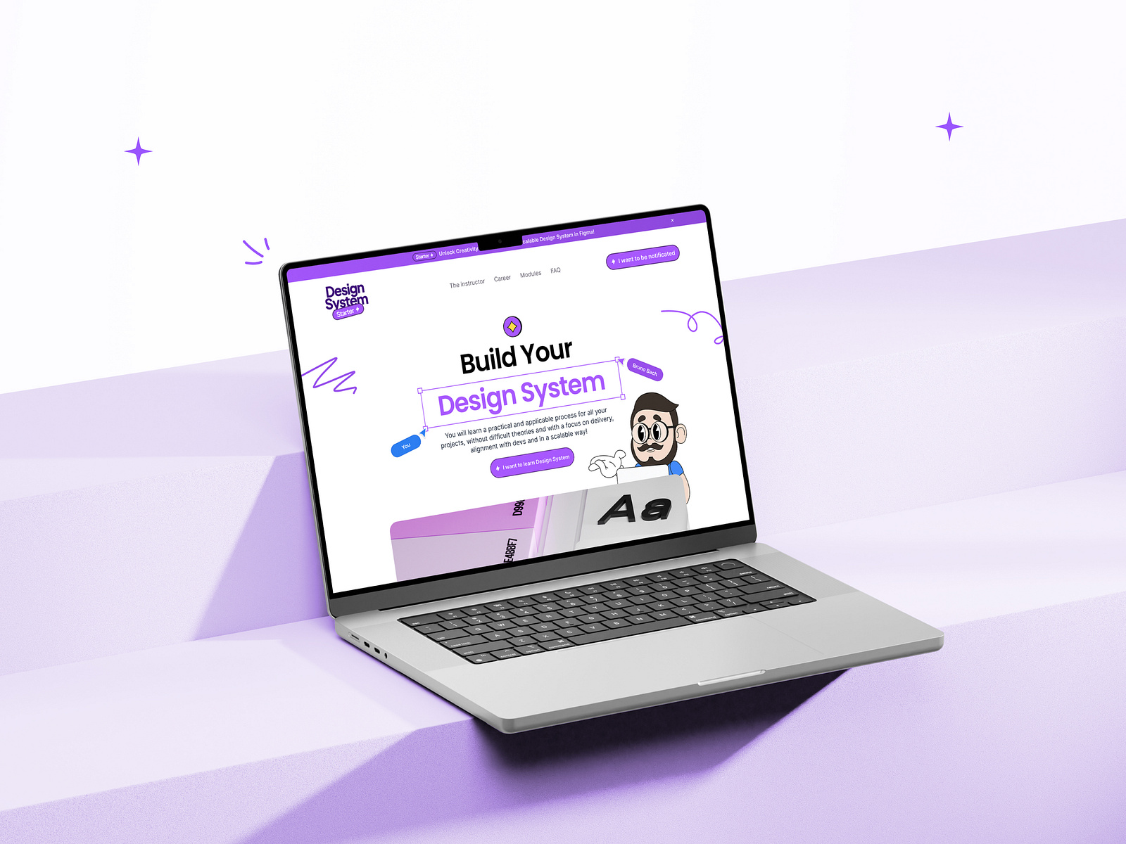 Landing page design for design course by Evo for Evo Design Studio on Dribbble