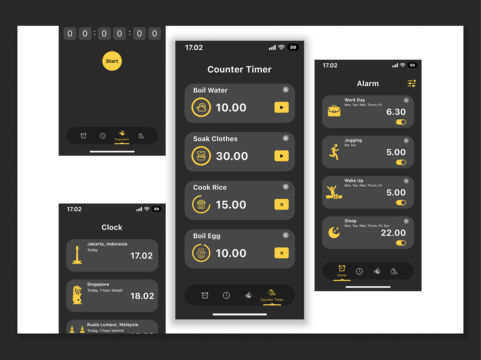 Daily Ui 14 Countdown Timer By Novelinojo Ui On Dribbble