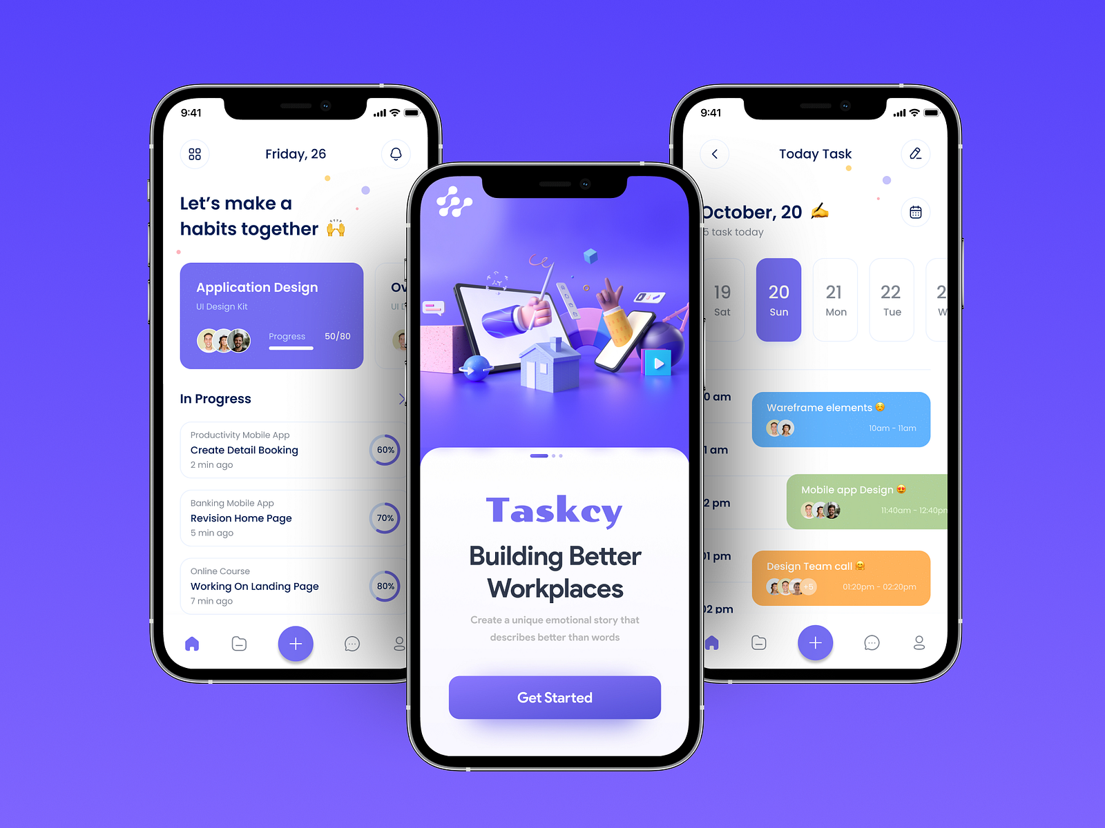 Taskcy Task Management App Ui By Atif Nadeem On Dribbble