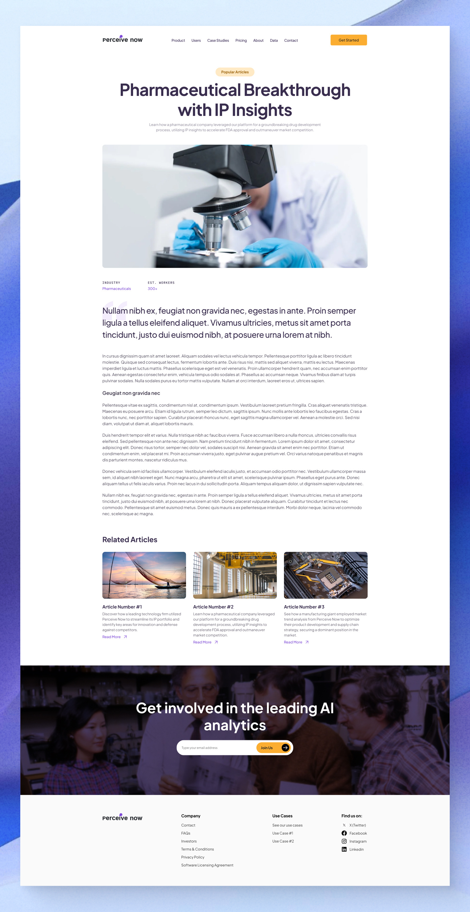 Article Detail Page by Astik Dahal on Dribbble