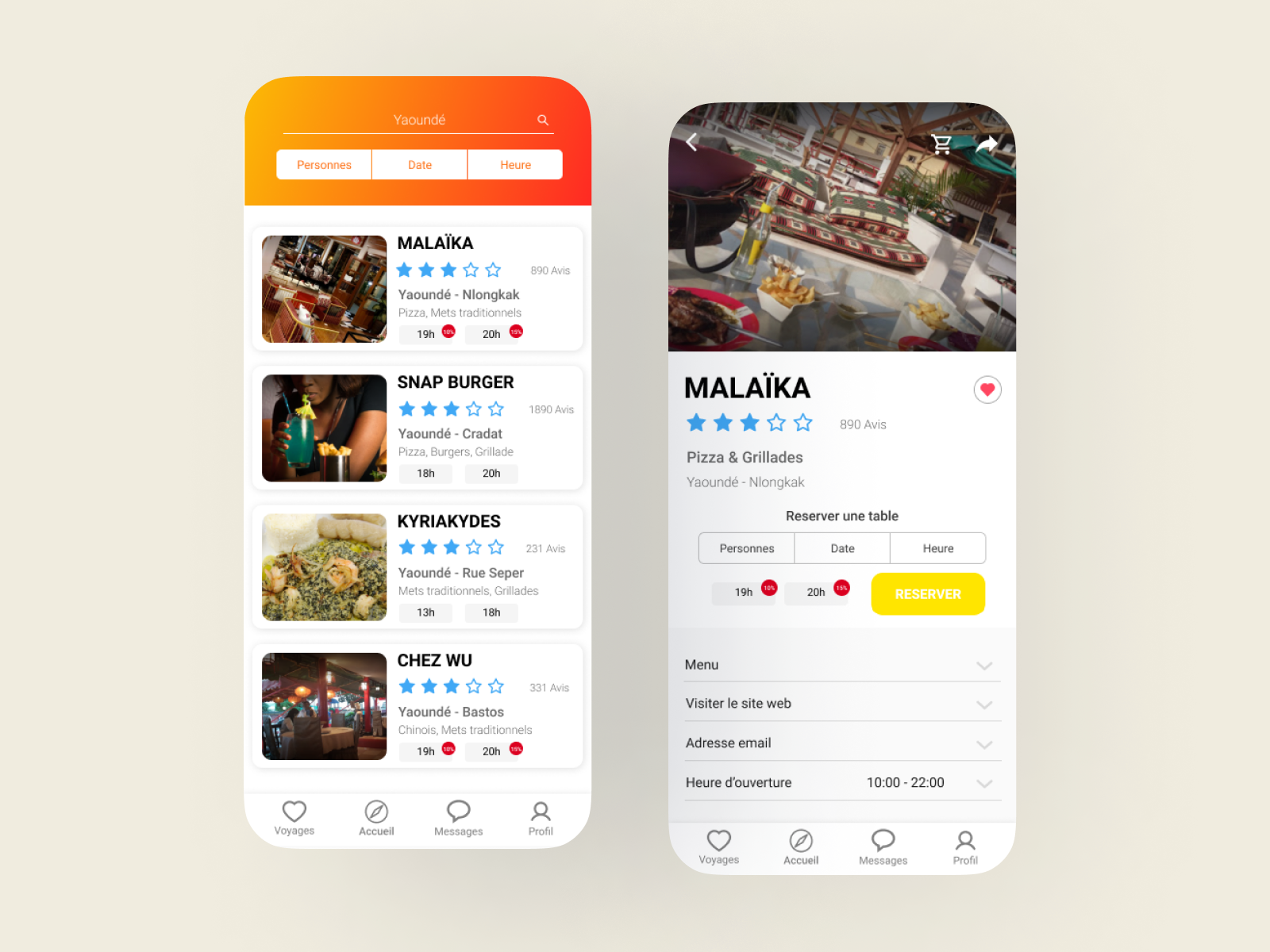 Elegant Restaurant Booking App UI/UX Design by Le Perfectionniste on ...