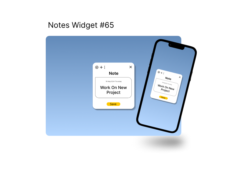 Notes Widget Ui 065 By Sneha Tomar On Dribbble