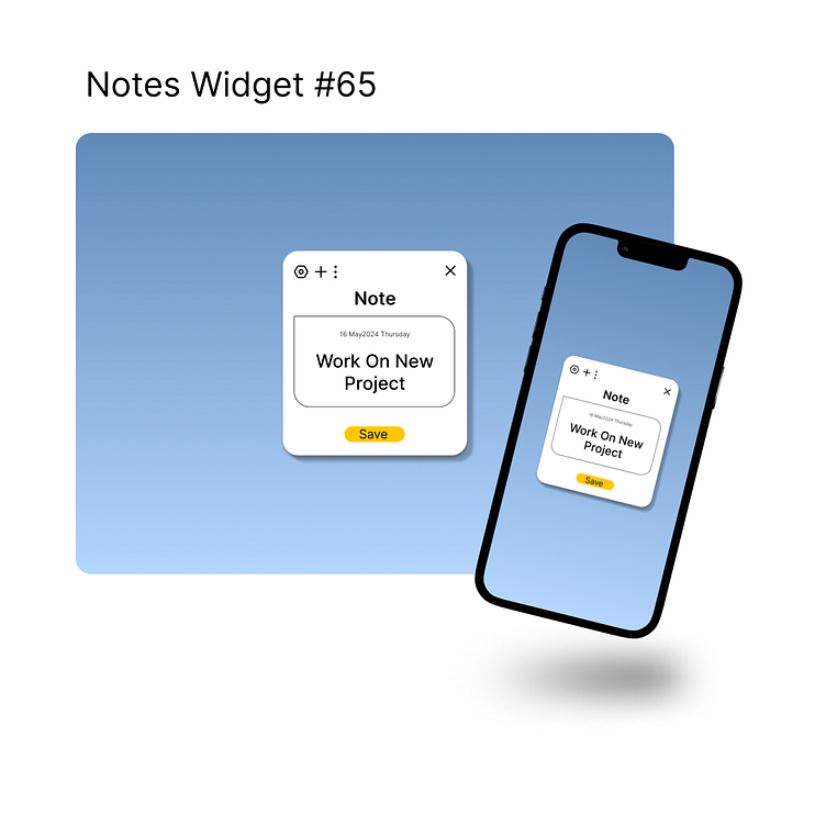 Notes Widget Ui 065 By Sneha Tomar On Dribbble