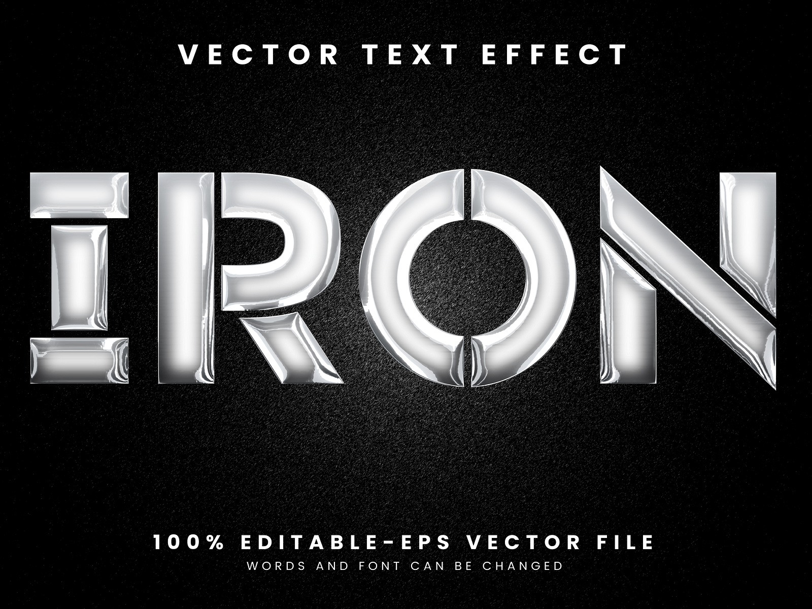 Iron 3d Editable Text Style Template By Easin Arafat On Dribbble 