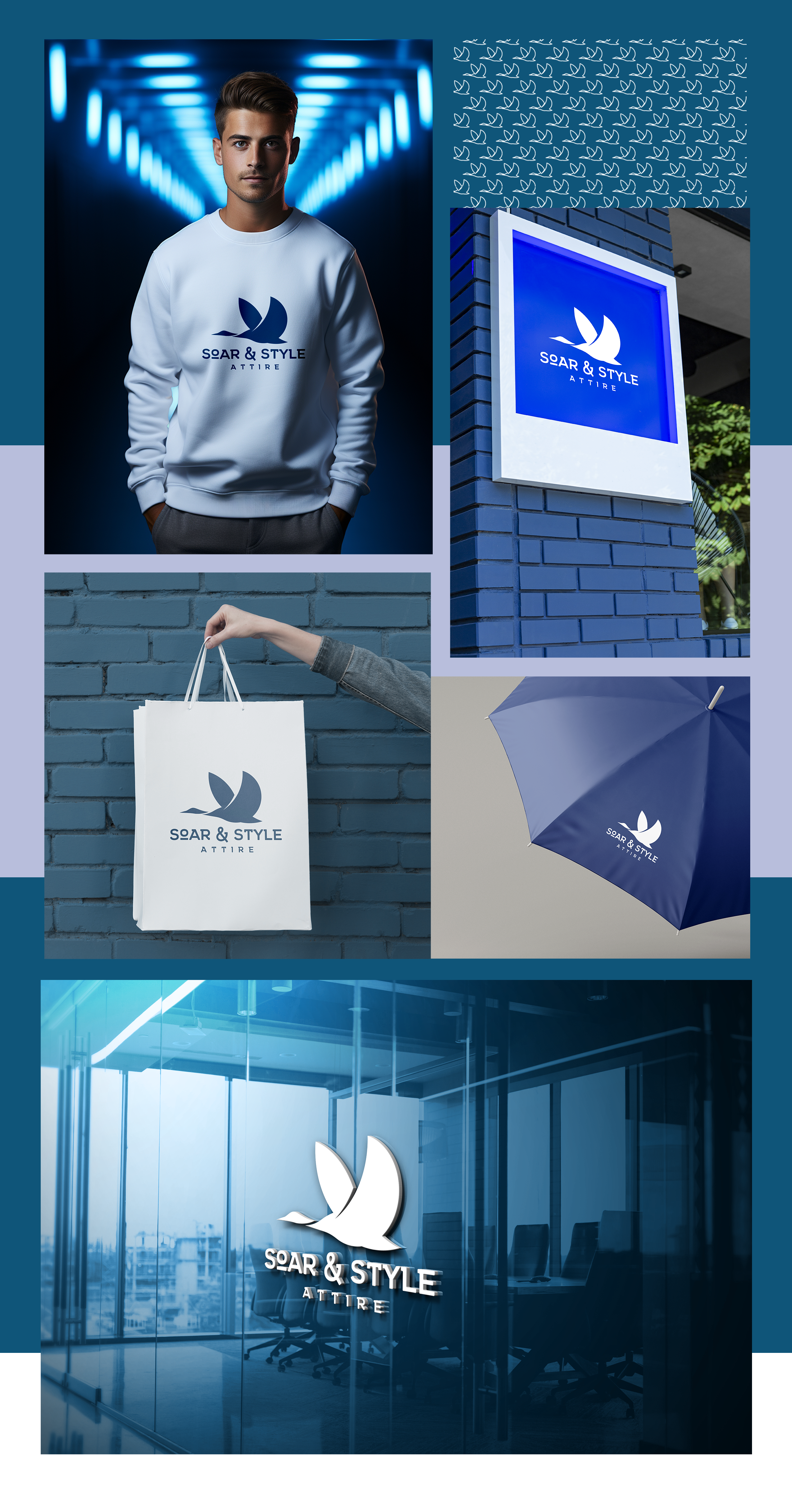 Brand and Visual Identity of Soar & Style Attire by designsraw on Dribbble