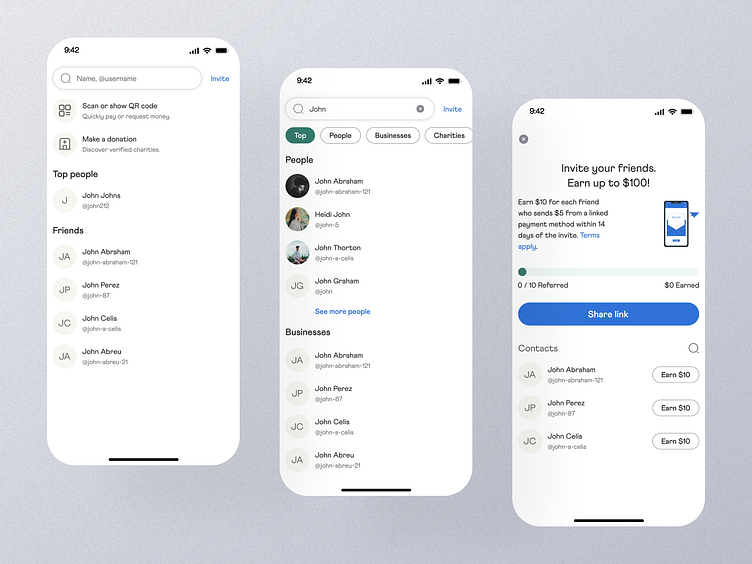 Invite People Mobile App Ui By Ui Ants On Dribbble