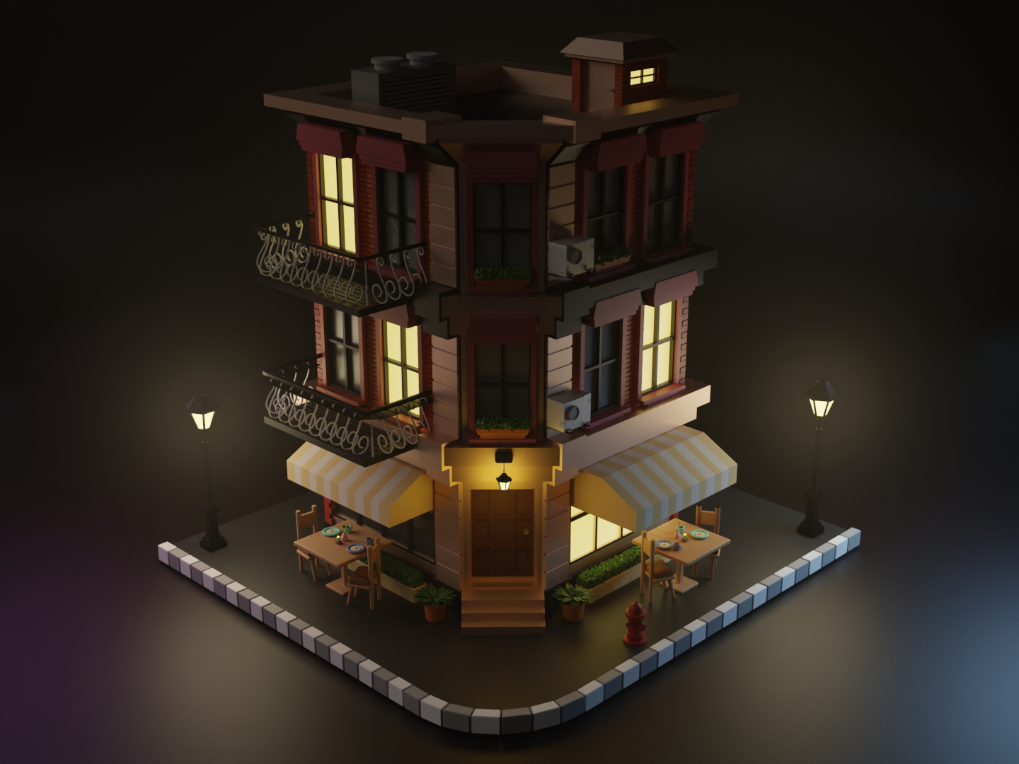 3D Building by HastiDesign on Dribbble