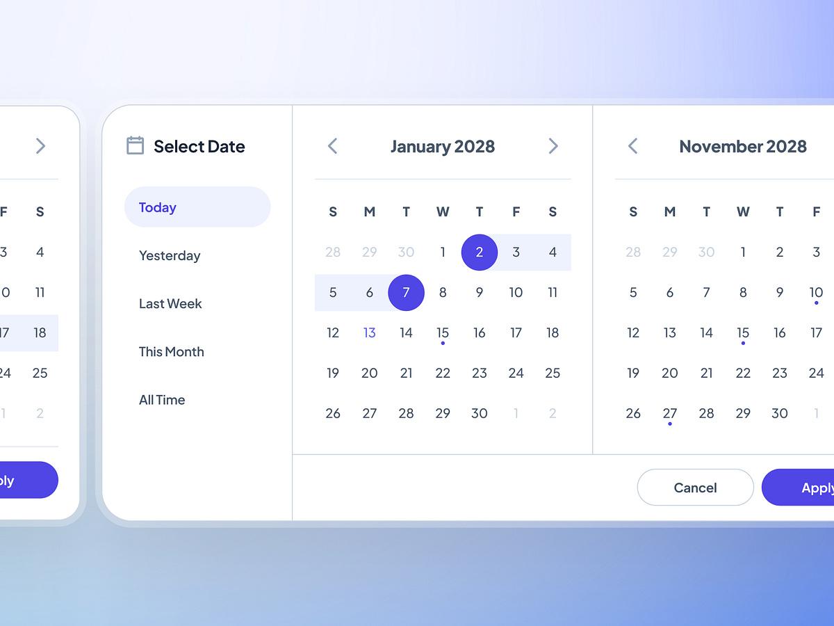 Browse thousands of Date Picker images for design inspiration | Dribbble