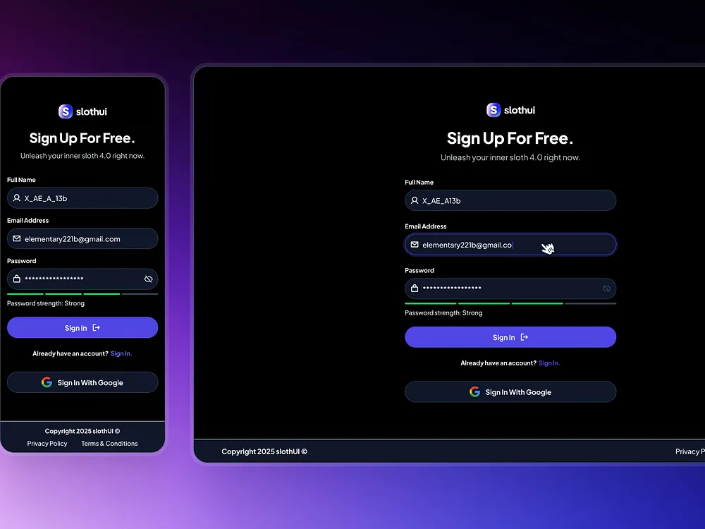Auth Screen designs, themes, templates and downloadable graphic ...