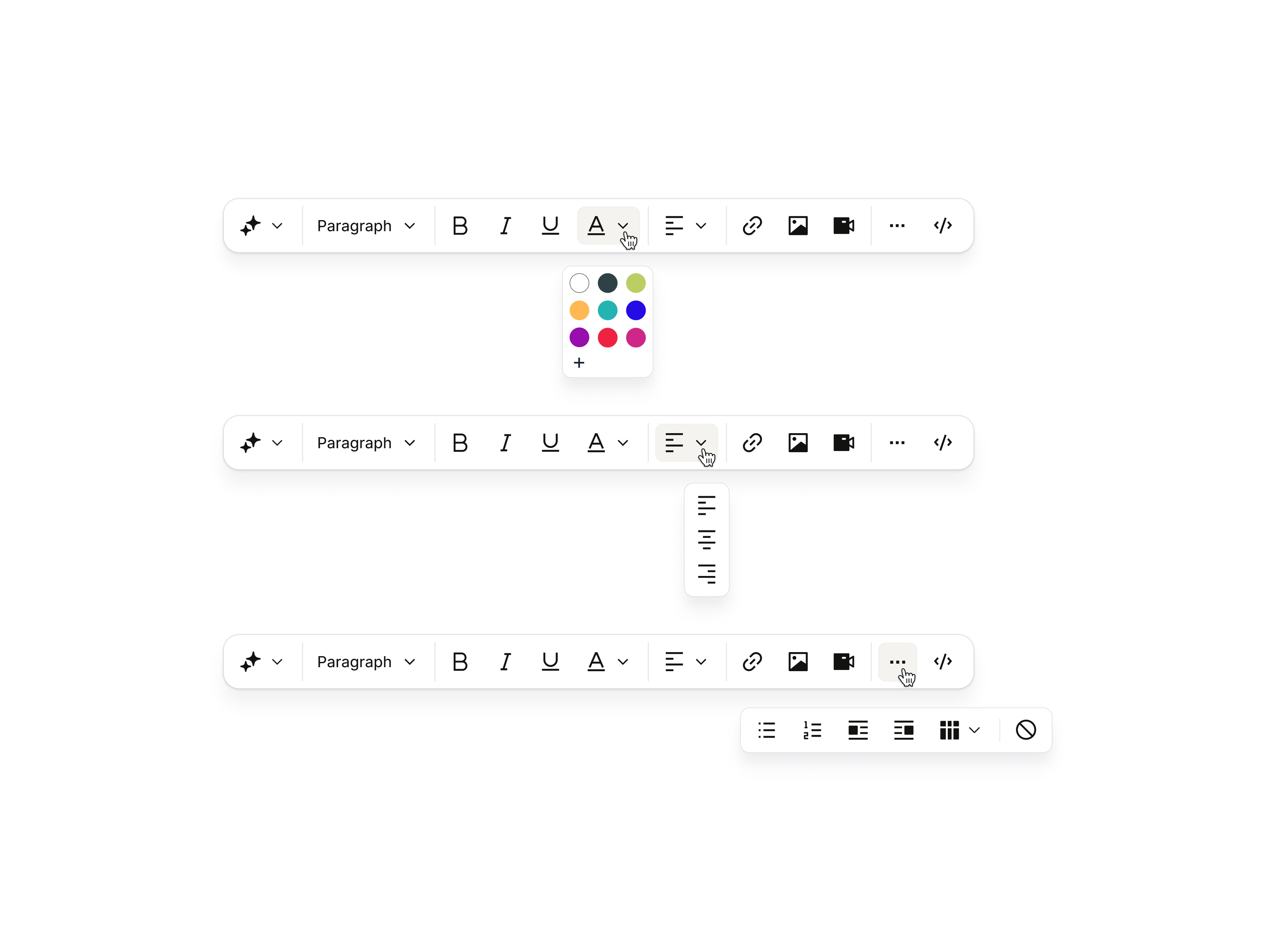Toolbar UI by Hugeicons on Dribbble