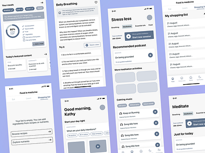 Wireframe: Fitness App by Mohammed Abdus on Dribbble
