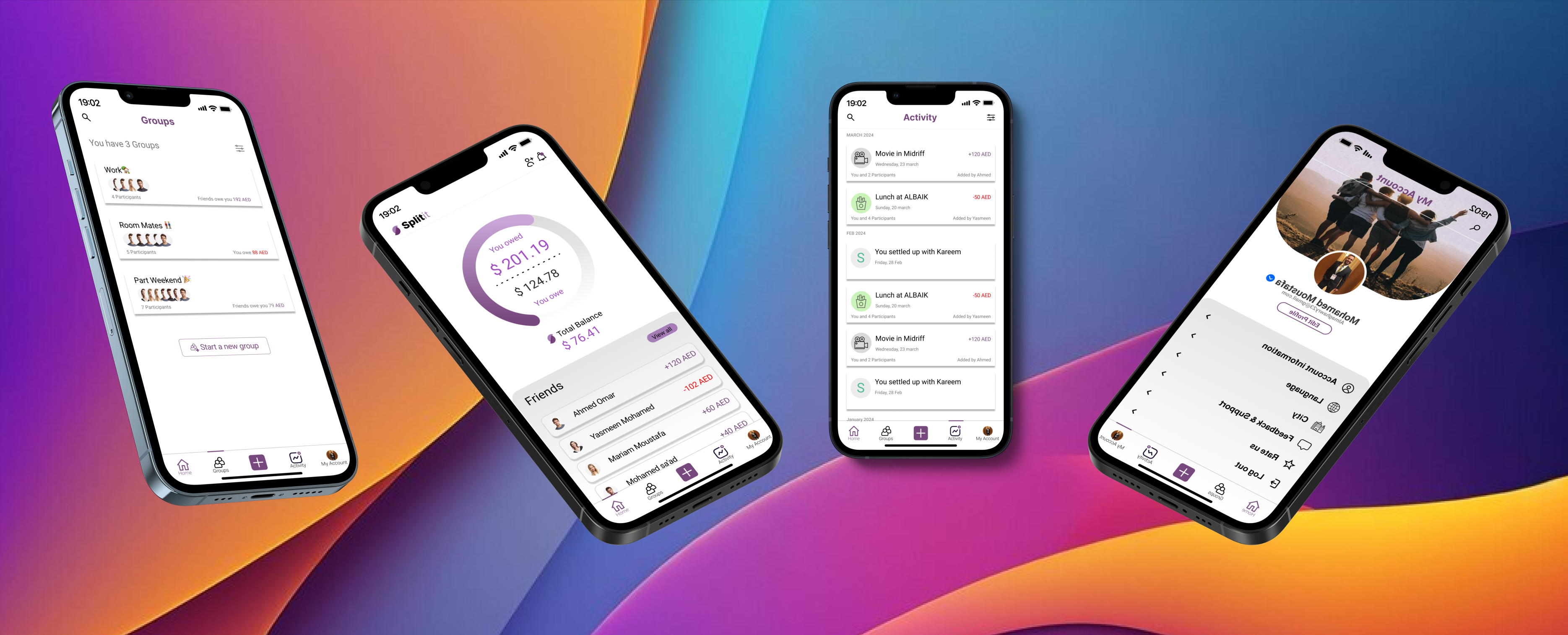 Split It — Expense Sharing iOS App UI Design by Mohamed ALMaghawry on Dribbble
