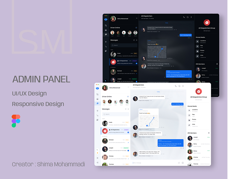 Admin Panel Design by Shima Mohammadi on Dribbble